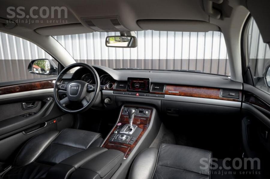 Black Audi A8 2008 in Talsi, with an engine capacity of 3.00 L and mileage of 0 thousand km for 5950 €, photo 9 on AUTOMOTO.COM.LV