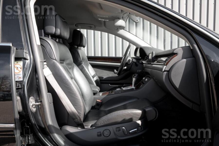 Black Audi A8 2008 in Talsi, with an engine capacity of 3.00 L and mileage of 0 thousand km for 5950 €, photo 13 on AUTOMOTO.COM.LV