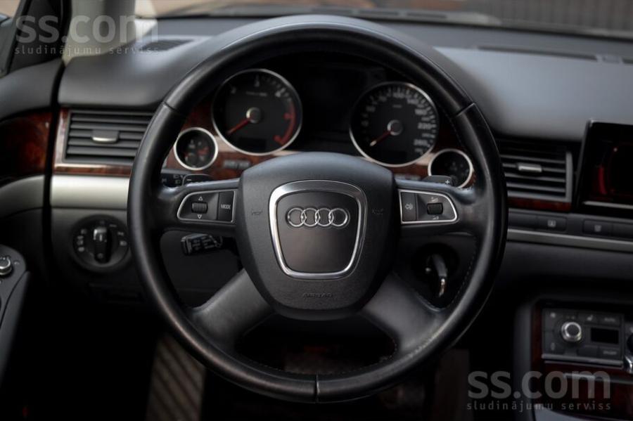 Black Audi A8 2008 in Talsi, with an engine capacity of 3.00 L and mileage of 0 thousand km for 5950 €, photo 21 on AUTOMOTO.COM.LV