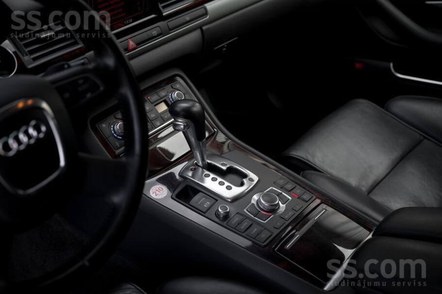 Black Audi A8 2008 in Talsi, with an engine capacity of 3.00 L and mileage of 0 thousand km for 5950 €, photo 27 on AUTOMOTO.COM.LV