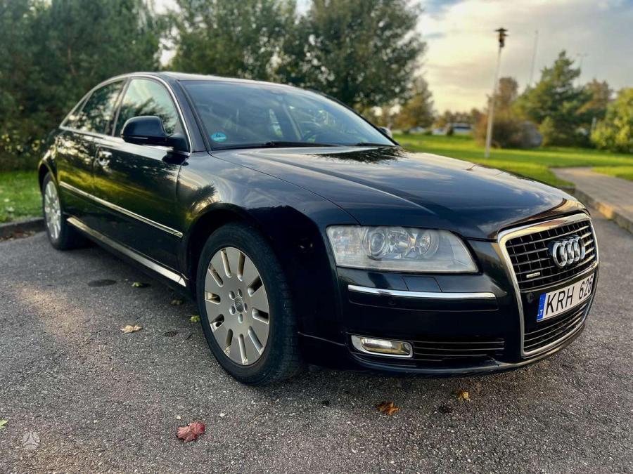 Melns Audi A8 2008 Ukmergė, ar dzinēja tilpumu 2.97 L un nobraukumu 396 tūkst. km par 3200 €, foto 5 vietnē AUTOMOTO.COM.LV