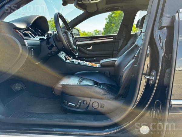 Black Audi A8 2009 in Jekabpils, with an engine capacity of 3.00 L and mileage of 330 thousand km for 7900 €, photo 6 on AUTOMOTO.COM.LV