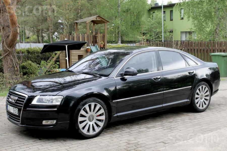 Black Audi A8 2009 in Liepaja, with an engine capacity of 3.00 L and mileage of 255 thousand km for 8500 €, photo 5 on AUTOMOTO.COM.LV