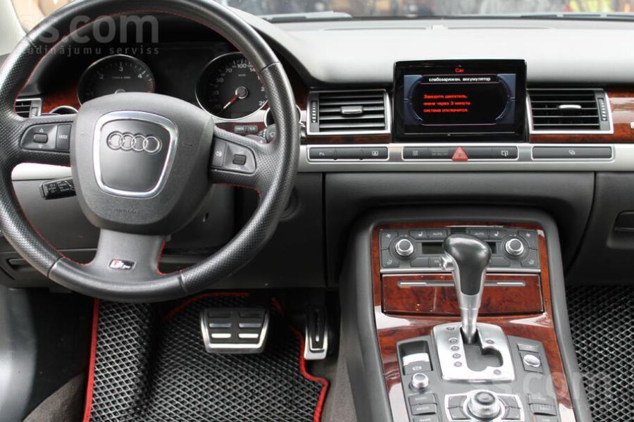 Black Audi A8 2009 in Liepaja, with an engine capacity of 3.00 L and mileage of 255 thousand km for 8500 €, photo 28 on AUTOMOTO.COM.LV