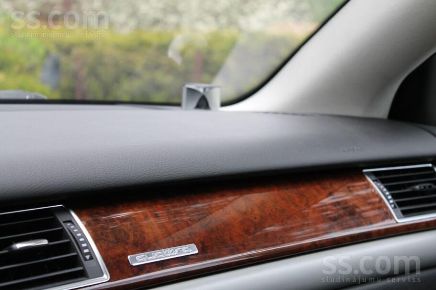 Black Audi A8 2009 in Liepaja, with an engine capacity of 3.00 L and mileage of 255 thousand km for 8500 €, photo 35 on AUTOMOTO.COM.LV