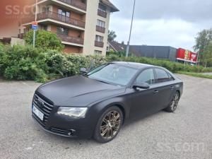 Melns Audi A8 2010 Rīga, ar dzinēja tilpumu 4.20 L un nobraukumu 310 tūkst. km par 15000 €, foto  vietnē AUTOMOTO.COM.LV