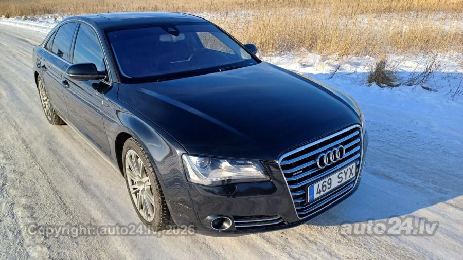 Melns Audi A8 2010 Tallina, ar dzinēja tilpumu 4.20 L un nobraukumu 405 tūkst. km par 13500 €, foto 1 vietnē AUTOMOTO.COM.LV