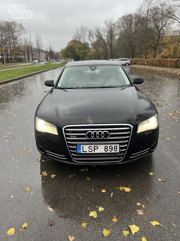 Melns Audi A8 2010 Klaipėda, ar dzinēja tilpumu 4.10 L un nobraukumu 261 tūkst. km par 13000 €, foto 2 vietnē AUTOMOTO.COM.LV