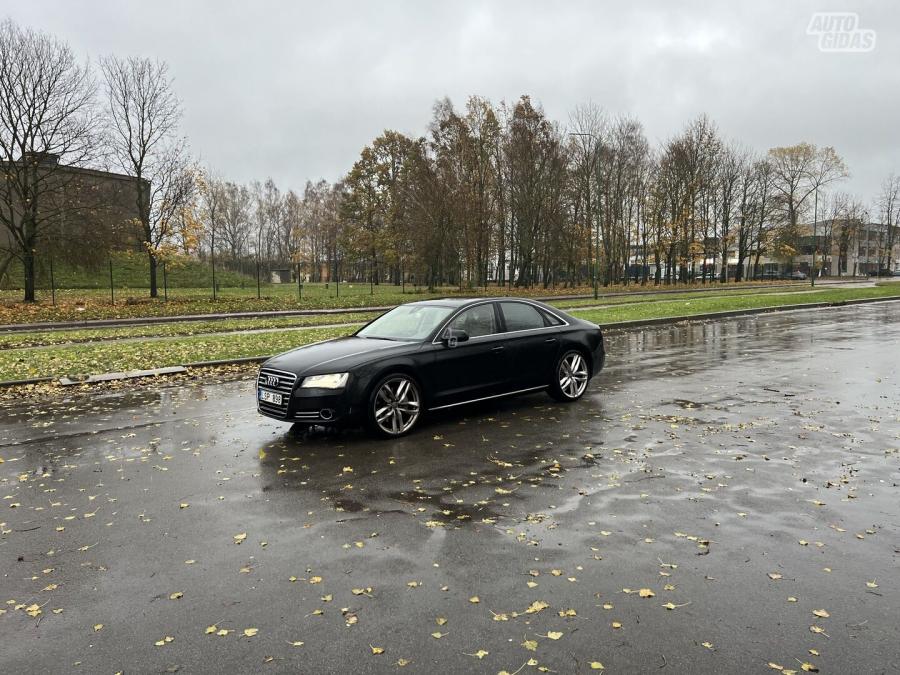 Черный Ауди А8 2010 в Клайпеда, объемом двигателя 4.10 л и пробегом 235 тыс. км за 12900 €, фото 10 на AUTOMOTO.COM.LV