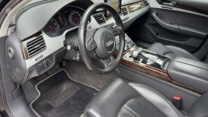 Black Audi A8 2010 in Kupiskis, with an engine capacity of 4.13 L and mileage of 290 thousand km for 10690 €, photo 10 on AUTOMOTO.COM.LV