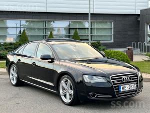 Black Audi A8 2010 in Riga, with an engine capacity of 3.00 L and mileage of 226 thousand km for 9750 €, photo 8 on AUTOMOTO.COM.LV