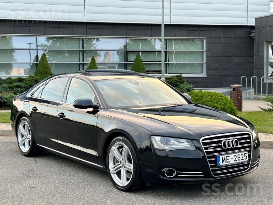 Black Audi A8 2010 in Riga, with an engine capacity of 3.00 L and mileage of 226 thousand km for 9750 €, photo 8 on AUTOMOTO.COM.LV
