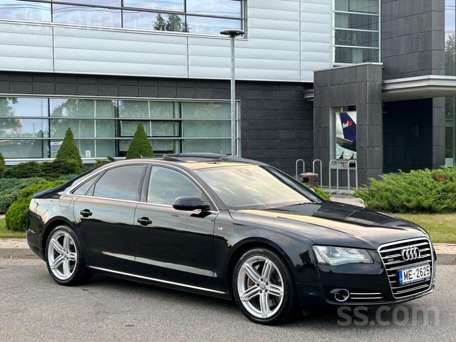 Black Audi A8 2010 in Riga, with an engine capacity of 3.00 L and mileage of 226 thousand km for 9750 €, photo 9 on AUTOMOTO.COM.LV