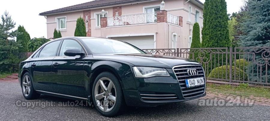 Black Audi A8 2011 in Tallinn, with an engine capacity of 3.00 L and mileage of 330 thousand km for 13997 €, photo 1 on AUTOMOTO.COM.LV