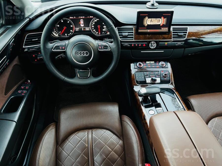 Melns Audi A8 2011 Rīga, ar dzinēja tilpumu 3.00 L un nobraukumu 340 tūkst. km par 11900 €, foto 11 vietnē AUTOMOTO.COM.LV