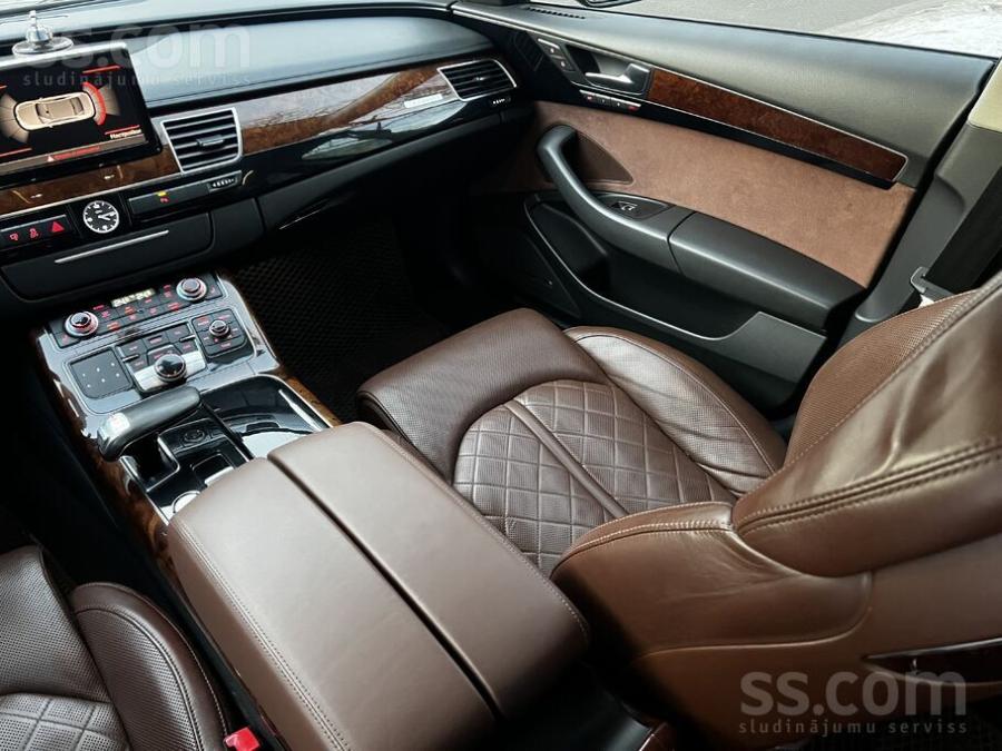 Melns Audi A8 2011 Rīga, ar dzinēja tilpumu 3.00 L un nobraukumu 340 tūkst. km par 11900 €, foto 13 vietnē AUTOMOTO.COM.LV