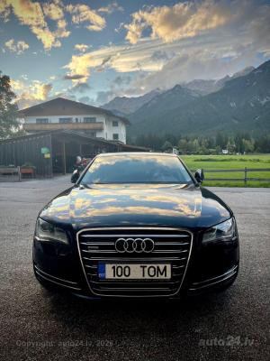 Melns Audi A8 2011 Tallina, ar dzinēja tilpumu 3.00 L un nobraukumu 124 tūkst. km par 17500 €, foto  vietnē AUTOMOTO.COM.LV