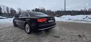 Melns Audi A8 2011 Viļņa, ar dzinēja tilpumu 4.13 L un nobraukumu 370 tūkst. km par 11500 €, foto 3 vietnē AUTOMOTO.COM.LV