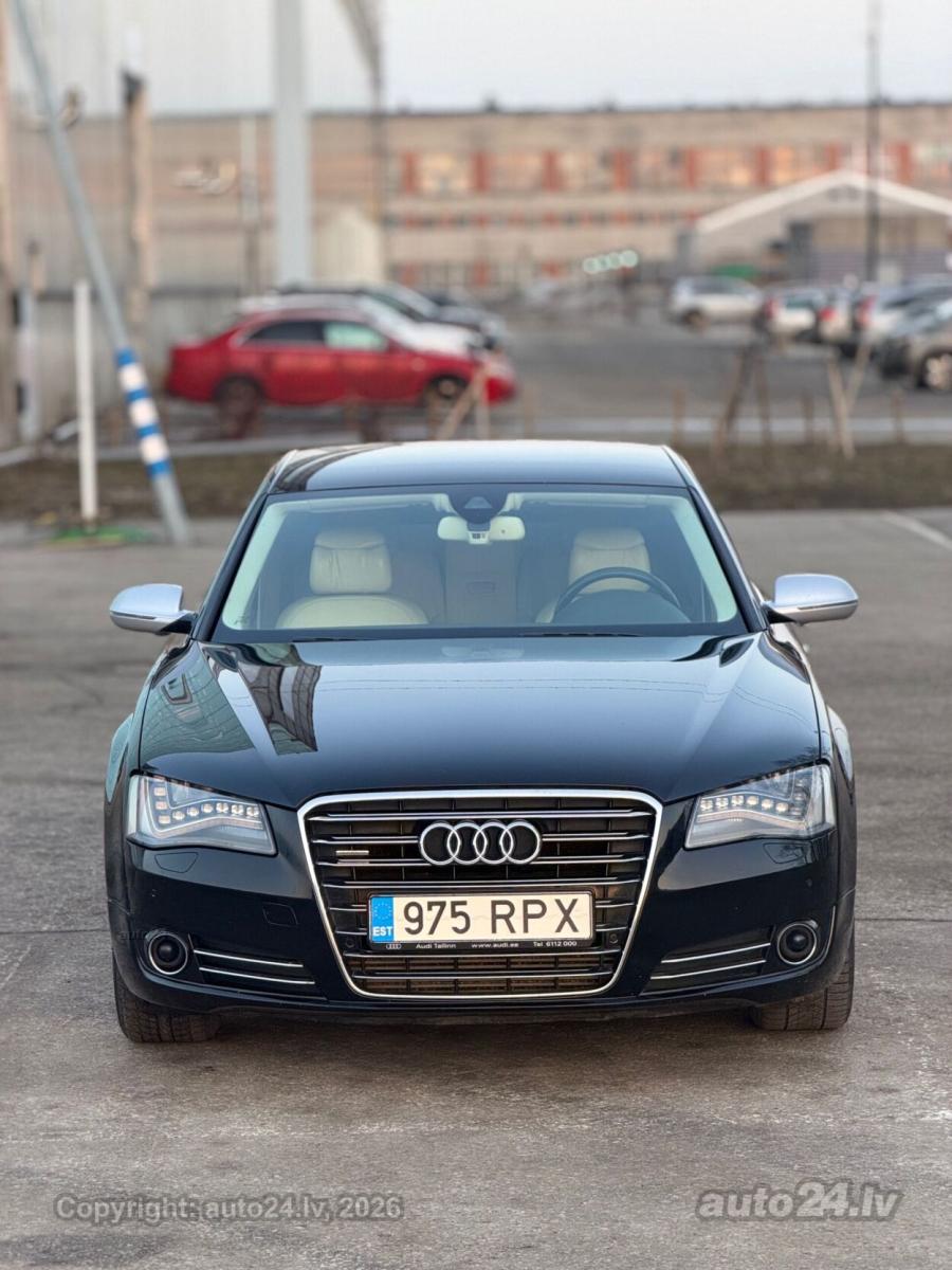 Black Audi A8 2011 in Tallinn, with an engine capacity of 3.00 L and mileage of 419 thousand km for 9900 €, photo 3 on AUTOMOTO.COM.LV