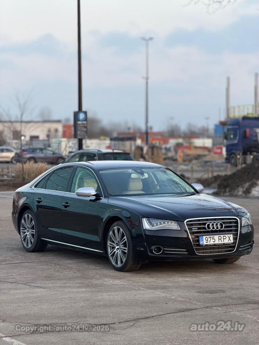 Black Audi A8 2011 in Tallinn, with an engine capacity of 3.00 L and mileage of 419 thousand km for 9900 €, photo 6 on AUTOMOTO.COM.LV
