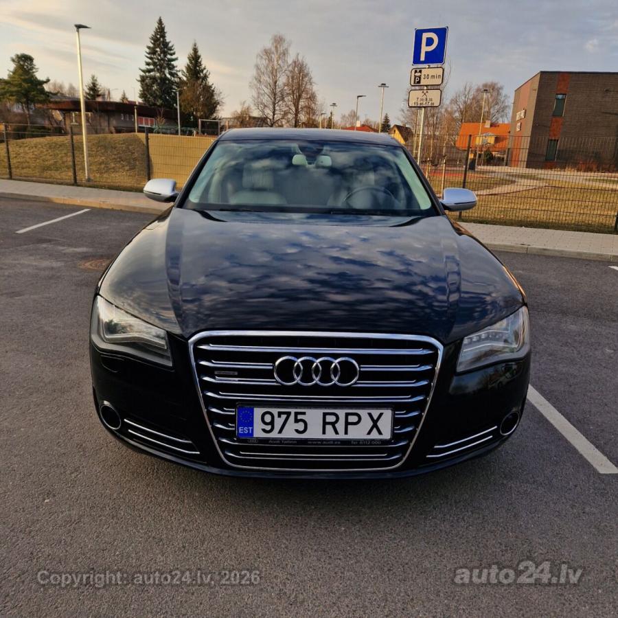 Black Audi A8 2011 in Tartu, with an engine capacity of 3.00 L and mileage of 0 thousand km for 9490 €, photo 1 on AUTOMOTO.COM.LV