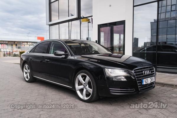 Black Audi A8 2011 in Tallinn, with an engine capacity of 4.10 L and mileage of 260 thousand km for 9990 €, photo 4 on AUTOMOTO.COM.LV