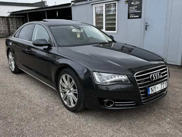 Black Audi A8 2011 in Daugavpils, with an engine capacity of 3.00 L and mileage of 274 thousand km for 14000 €, photo 1 on AUTOMOTO.COM.LV