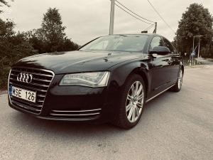 Black Audi A8 2011 in Vilnius, with an engine capacity of 4.13 L and mileage of 389 thousand km for 6950 €, photo 3 on AUTOMOTO.COM.LV