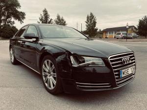 Black Audi A8 2011 in Vilnius, with an engine capacity of 4.13 L and mileage of 389 thousand km for 6950 €, photo 6 on AUTOMOTO.COM.LV