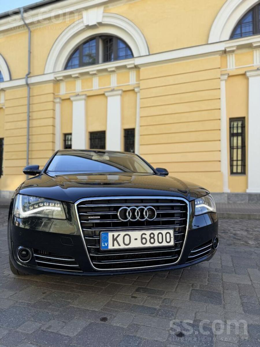 Melns Audi A8 2011 Daugavpils, ar dzinēja tilpumu 4.20 L un nobraukumu 314 tūkst. km par 12100 €, foto 3 vietnē AUTOMOTO.COM.LV