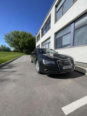 Black Audi A8 2011 in Kaunas, with an engine capacity of 2.97 L and mileage of 211 thousand km for 10500 €, photo 4 on AUTOMOTO.COM.LV