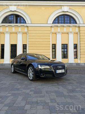 Black Audi A8 2011 in Daugavpils, with an engine capacity of 4.20 L and mileage of 313 thousand km for 11600 €, photo  on AUTOMOTO.COM.LV