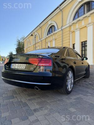 Melns Audi A8 2011 Daugavpils, ar dzinēja tilpumu 4.20 L un nobraukumu 313 tūkst. km par 11600 €, foto 5 vietnē AUTOMOTO.COM.LV