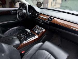Black Audi A8 2011 in Vilnius, with an engine capacity of 4.13 L and mileage of 380 thousand km for 8200 €, photo 10 on AUTOMOTO.COM.LV