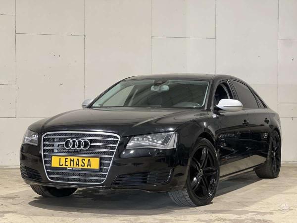 Melns Audi A8 2011 Klaipėda, ar dzinēja tilpumu 6.30 L un nobraukumu 137 tūkst. km par 9999 €, foto 1 vietnē AUTOMOTO.COM.LV