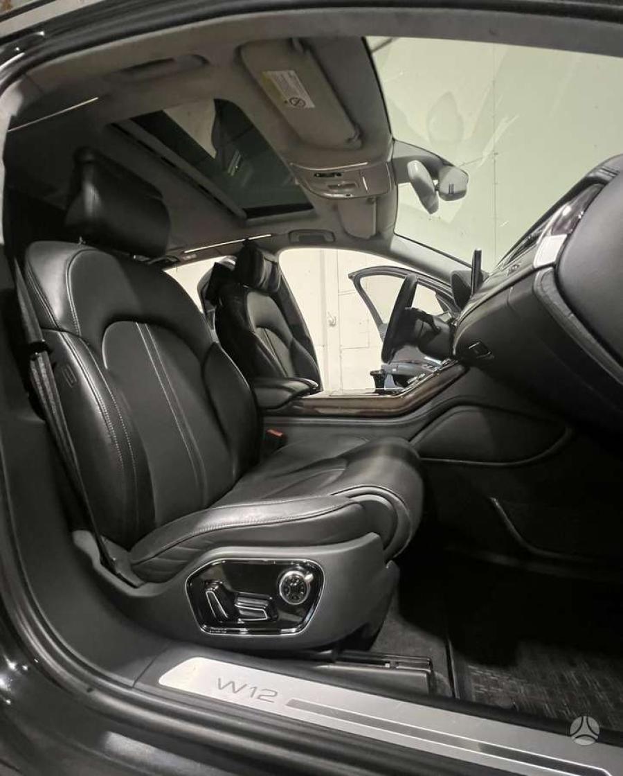 Melns Audi A8 2011 Klaipėda, ar dzinēja tilpumu 6.30 L un nobraukumu 137 tūkst. km par 9999 €, foto 28 vietnē AUTOMOTO.COM.LV