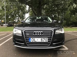 Black Audi A8 2011 in Riga, with an engine capacity of 3.00 L and mileage of 340 thousand km for 12500 €, photo 3 on AUTOMOTO.COM.LV