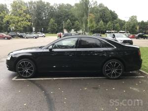 Black Audi A8 2011 in Riga, with an engine capacity of 3.00 L and mileage of 340 thousand km for 12500 €, photo 9 on AUTOMOTO.COM.LV