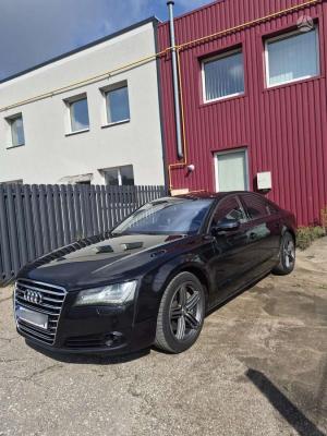 Black Audi A8 2011 in Siauliai, with an engine capacity of 2.97 L and mileage of 391 thousand km for 10500 €, photo  on AUTOMOTO.COM.LV