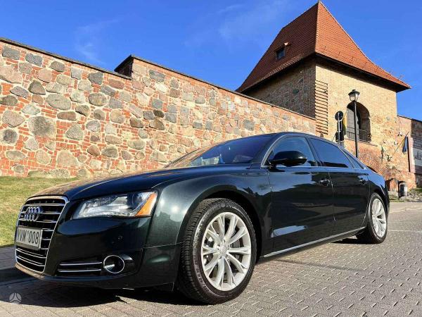 Melns Audi A8 2012 Viļņa, ar dzinēja tilpumu 4.20 L un nobraukumu 170 tūkst. km par 10000 €, foto 1 vietnē AUTOMOTO.COM.LV