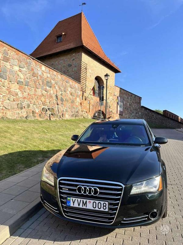 Melns Audi A8 2012 Viļņa, ar dzinēja tilpumu 4.20 L un nobraukumu 170 tūkst. km par 10000 €, foto 4 vietnē AUTOMOTO.COM.LV