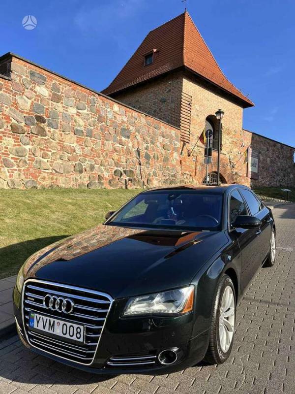 Melns Audi A8 2012 Viļņa, ar dzinēja tilpumu 4.20 L un nobraukumu 170 tūkst. km par 10000 €, foto 5 vietnē AUTOMOTO.COM.LV