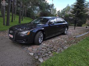 Black Audi A8 2012 in Vilnius, with an engine capacity of 4.20 L and mileage of 61 thousand km for 14500 €, photo 5 on AUTOMOTO.COM.LV