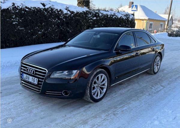Melns Audi A8 2012 Ukmergė, ar dzinēja tilpumu 4.16 L un nobraukumu 171 tūkst. km par 10999 €, foto 2 vietnē AUTOMOTO.COM.LV