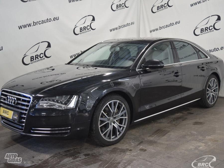 Black Audi A8 2012 in Riga, with an engine capacity of 3.00 L and mileage of 191 thousand km for 15900 €, photo 1 on AUTOMOTO.COM.LV