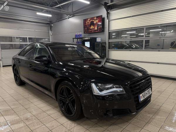 Melns Audi A8 2012 Viļņa, ar dzinēja tilpumu 4.16 L un nobraukumu 160 tūkst. km par 13000 €, foto 2 vietnē AUTOMOTO.COM.LV