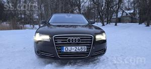 Black Audi A8 2012 in Riga, with an engine capacity of 3.00 L and mileage of 205 thousand km for 18900 €, photo 5 on AUTOMOTO.COM.LV