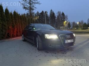 Black Audi A8 2012 in Riga, with an engine capacity of 3.00 L and mileage of 355 thousand km for 13500 €, photo  on AUTOMOTO.COM.LV