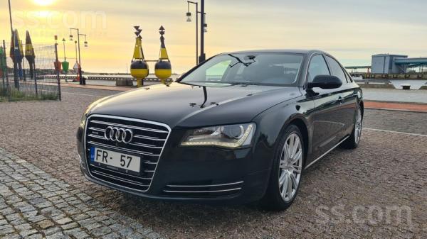 Melns Audi A8 2012 Ventspils, ar dzinēja tilpumu 3.00 L un nobraukumu 270 tūkst. km par 15999 €, foto 2 vietnē AUTOMOTO.COM.LV