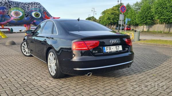Melns Audi A8 2012 Ventspils, ar dzinēja tilpumu 3.00 L un nobraukumu 270 tūkst. km par 15999 €, foto 4 vietnē AUTOMOTO.COM.LV